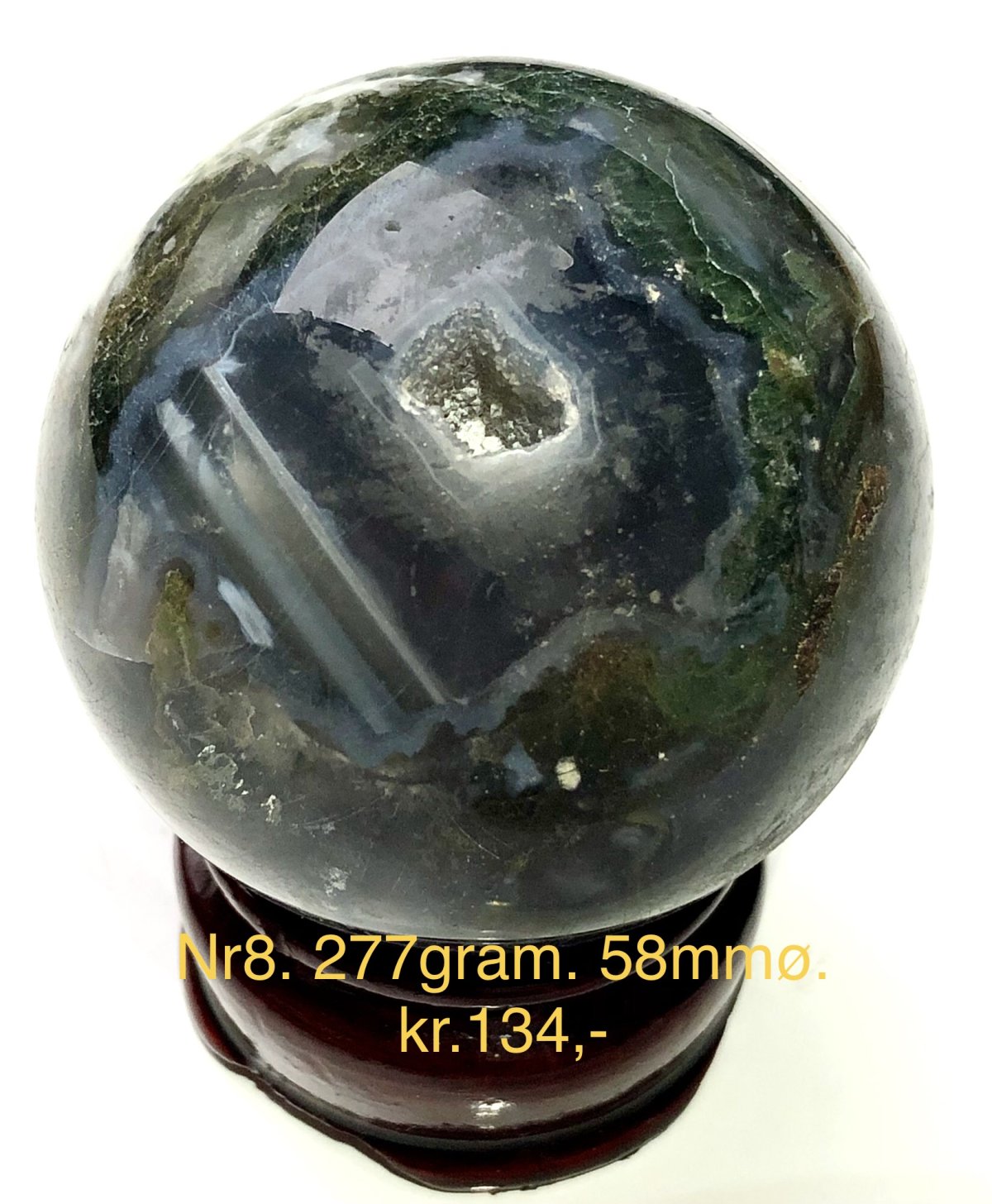 Mos agat kugle-8 - Mos agat kugle - krystalmadsen´S WEBSHOP/HJEMMESIDE