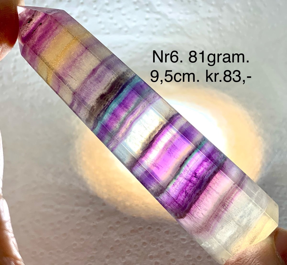 Multi regnbue flourit tårn-6 - Multi Regnbue flourit tårn - krystalmadsen´S WEBSHOP/HJEMMESIDE